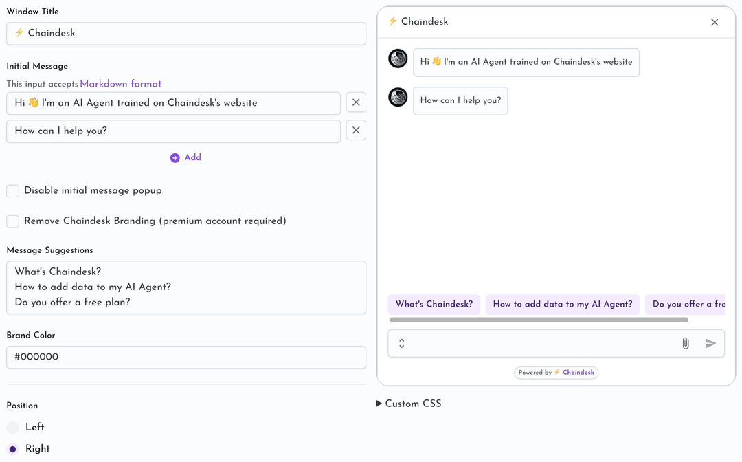 Chaindesk - Build a ChatGPT AI Chatbot for your website